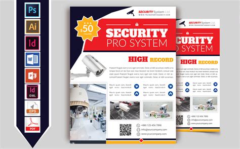 Security System Flyer Vol 03 Graphic By Imagine Design Studio