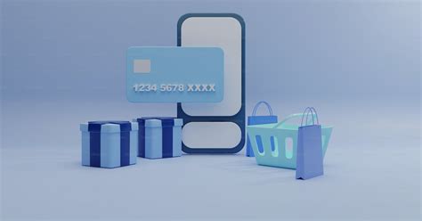 파란색 선물 상자 옆에 있는 파란색 신용 카드 사진 Unsplash의 전자 상거래 이미지