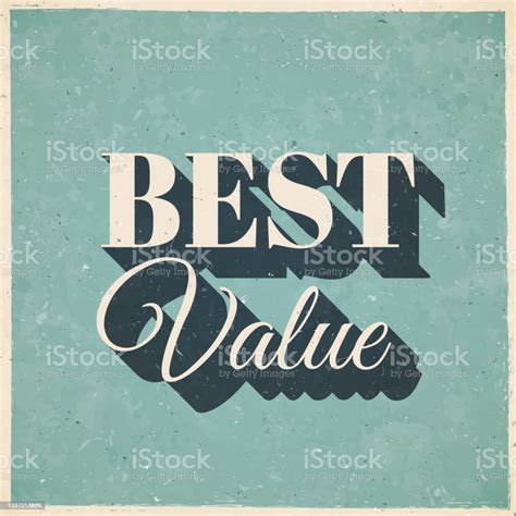 최고의 가치 복고풍 빈티지 스타일의 아이콘 오래된 질감의 종이 1위에 대한 스톡 벡터 아트 및 기타 이미지 1위 가격 개념 Istock