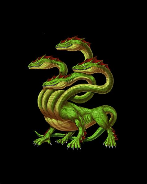 Greek Mythology Hydra Digital Art By Nikolay Todorov Pixels