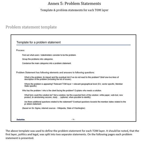 Free Printable Problem Statement Templates Word Excel Tmp