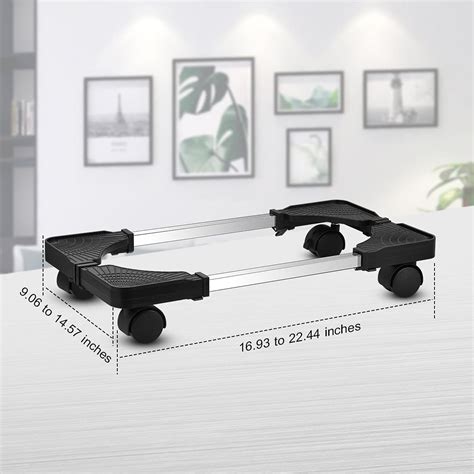 Buy Computer Tower Stand Adjustable Mobile CPU Stand With Rolling