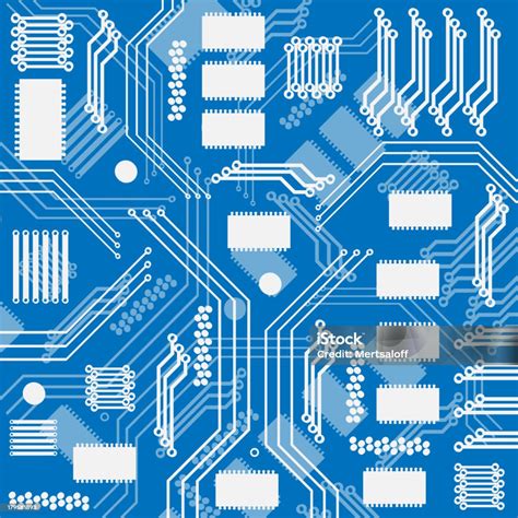 Microprocessor Stock Illustration Download Image Now Abstract Cpu Circuit Board Istock