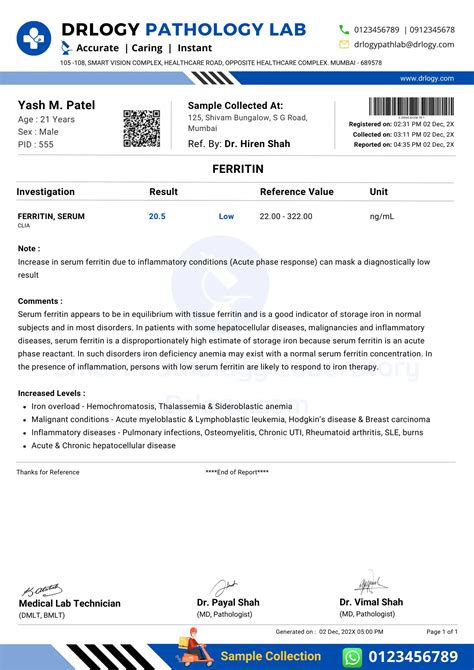 Ferritin Test Cost Normal Range And Results Drlogy
