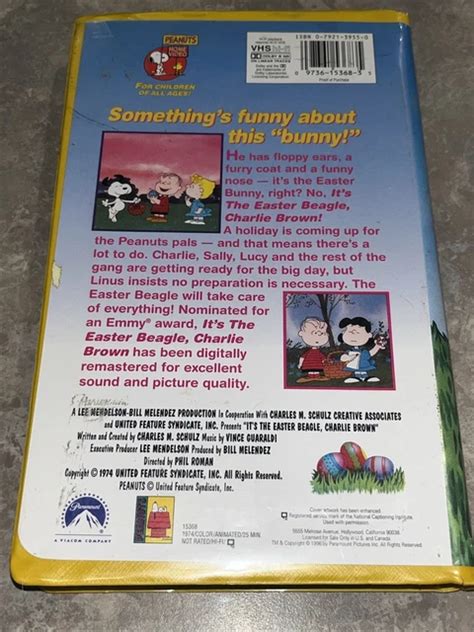 Peanuts Classic Its The Easter Beagle Charlie Brown Vhs Clamshell