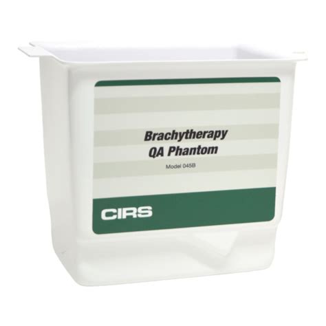 cirs brachytherapy qa phantom manuals manualslib