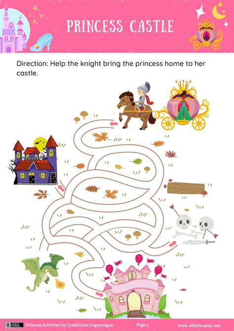 공주 활동 공주 성 미로 퍼즐게임