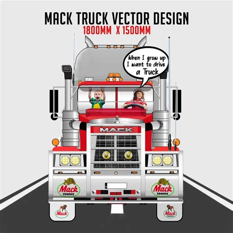 Entry 37 By Saruk264 For Create A Mack Truck Vector Design For A Photo Backdrop Freelancer