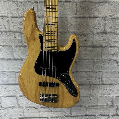 Fender American Elite V Ash 5 String Bass Reverb