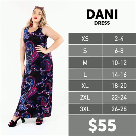 Lularoe Alina Size Chart