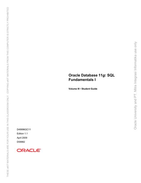 Oracle SQL Part 3