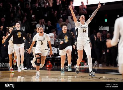 Vanderbilt Guard Justine Pissott 13 And Forward Ava Black 8 Run To