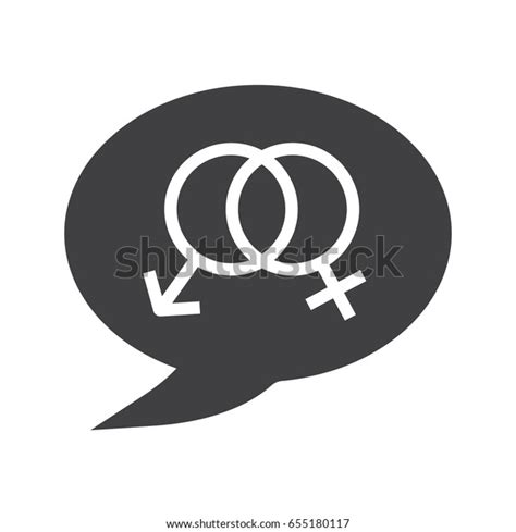 Talk About Sex Glyph Icon Silhouette Stock Vector Royalty Free