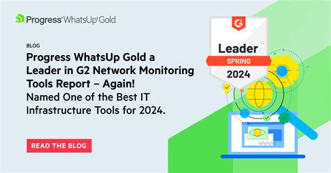 Progress Whatsup Gold Named A Leading It Infrastructure Tool For 2024