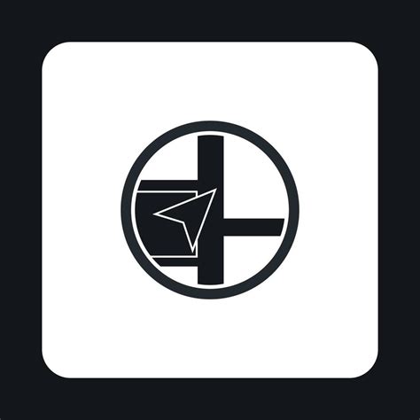 Pointer On Map Icon Simple Style 14595861 Vector Art At Vecteezy