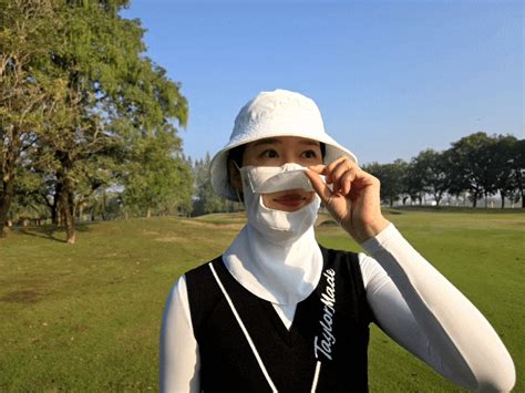 베일리화이트 골프 마스크 자외선 차단되고 벗을필요 없는 오픈넥 마스크 라운딩 필수템 네이버 블로그