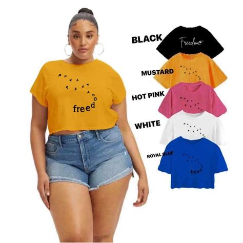 PLUS SIZE WOMAN OVERSIZED CROP TOP HANGING LOOSE CROP TOP Shopee Philippines