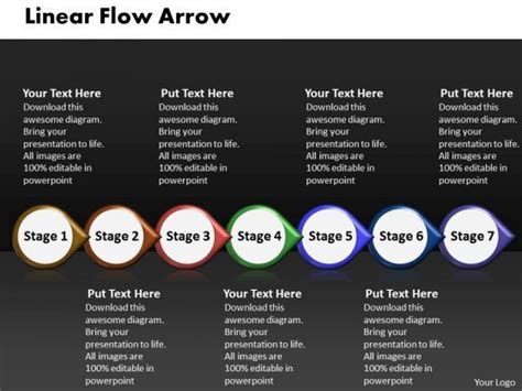 Ppt Linear Flow Arrow Business Power Point Stage PowerPoint Templates