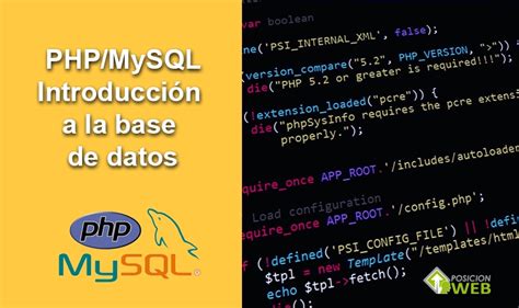 Phpmysql Introducción A La Base De Datos Posición Web