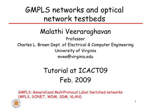 Ppt Gmpls Networks And Optical Network Testbeds Powerpoint Presentation Id433549