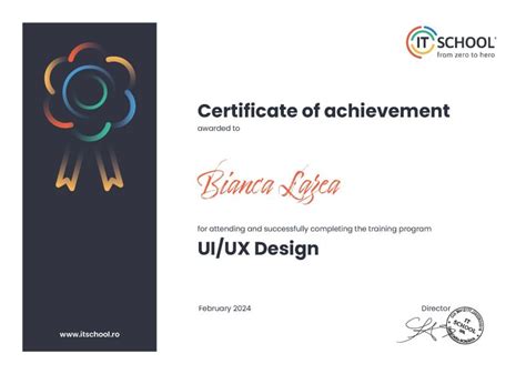 bianca lazea on linkedin i just finished my ux design course 🎉 thank you it school for the…