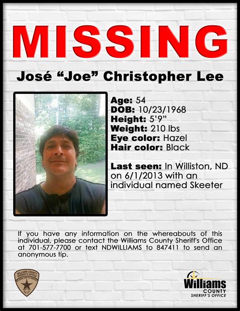 Decade Old Missing Person Case Reopened By Williams County Officials