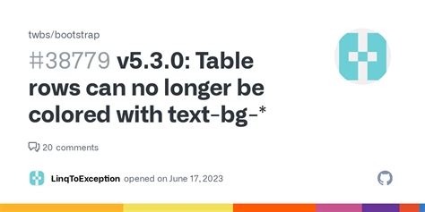 V530 Table Rows Can No Longer Be Colored With Text Bg · Issue