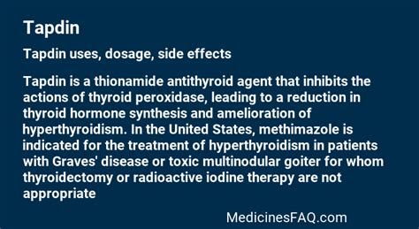 Tapdin Uses Dosage Side Effects Food Interaction And Faq