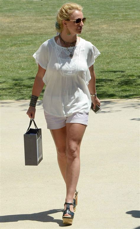 Britney Spears Shopping In Malibu August Celebsla Com