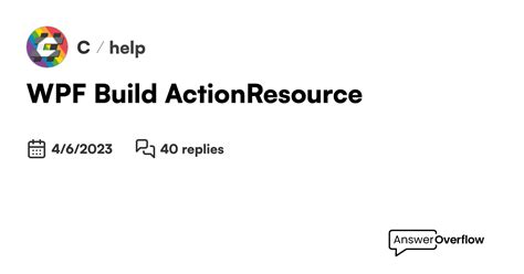 Wpf Build Actionresource C