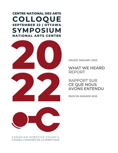 2022 Symposium Reports Canadian Robotics