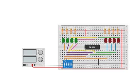 Circuit Design Binary To Gray Code Converter Tinkercad