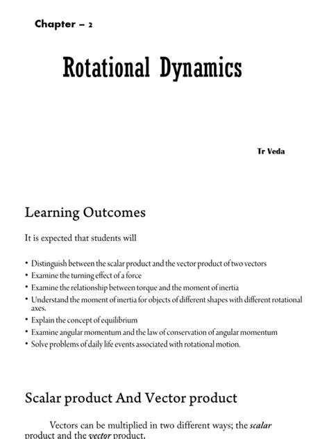 Rotational Dynamics Lecture Pdf Rotation Around A Fixed Axis Torque