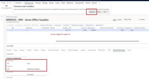 Purchasing Policies Re Approval For Purchase Order In Microsoft Dynamics 365 Finance And