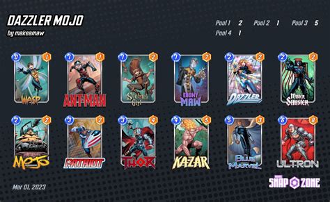 Dazzler Mojo Decks Marvel Snap Zone