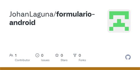 GitHub JohanLaguna Formulario Android