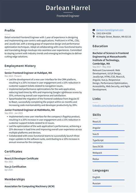 Snapchat Frontend Engineer Resume Examples ResumeCat Snapchat Frontend Engineer Resume Examples ResumeCat