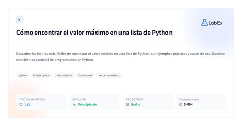 Cómo Encontrar El Valor Máximo En Una Lista De Python Labex