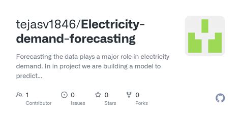 Github Tejasv1846electricity Demand Forecasting Forecasting The Data Plays A Major Role In