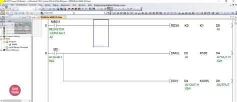 Scaling Analog Input To 0 100 In Mitsubishi Fx3u Plc