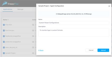Custom Parser Snappyflow
