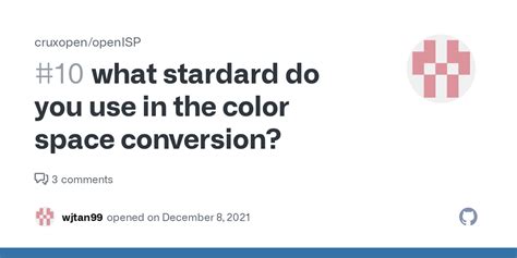what stardard do you use in the color space conversion · issue 10