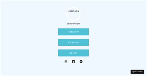 React Js Linktree Codesandbox