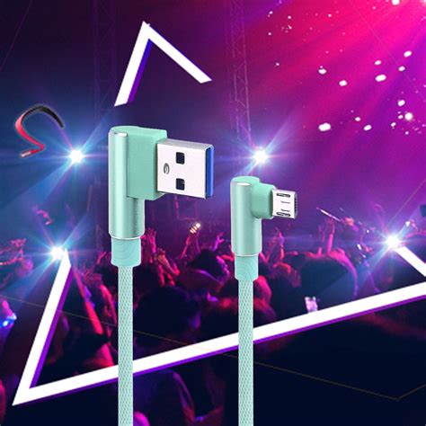 Healeep 1pack Data Transfer Cable 100cm With 90 Degree Connector For