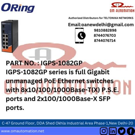 Igps 1082gp Series Industrial 10 Port Unmanaged Gigabit Poe Ethernet Switch At Rs 21001