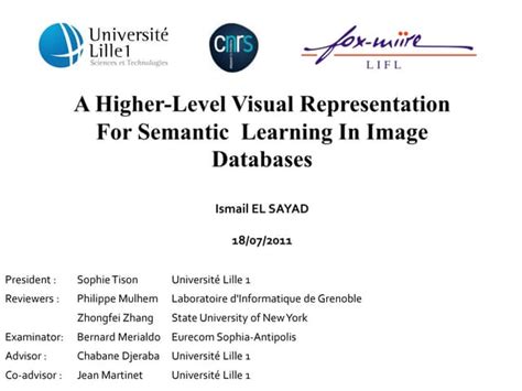 A Higher Level Visual Representation For Semantic Learning In Image Databases Pptx 3 D
