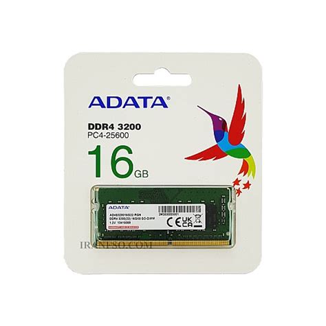 رم لپ تاپ 16 گیگ Adata Ddr4 3200 Mhz 1 2v گارانتی آونگ کامپیوتر افق