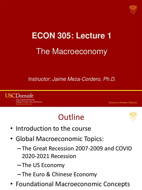 Econ 305 Lecture 1 Pdf Gross Domestic Product Inflation