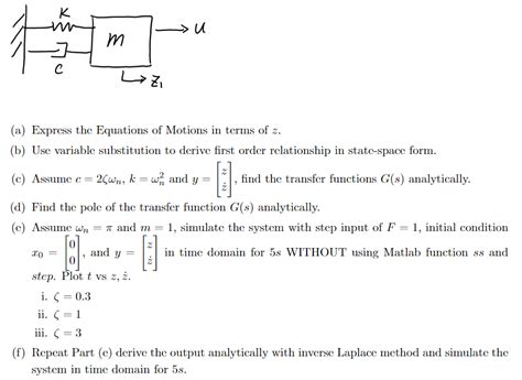 Solved Please Help With Parts C D E F I Know How To Do