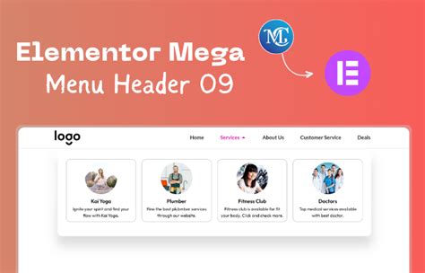 Download Elementor Mega Menu Templates Mc Starters